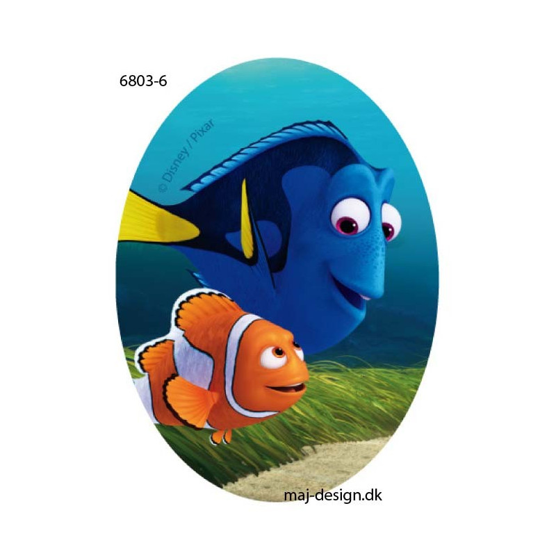 Malin & Charlie Printet strygelap 11x8 cm